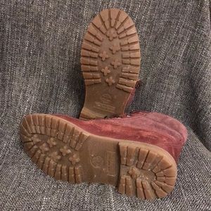 Timberland | Shoes | Maroon Timberland Boots Size 85 | Poshmark